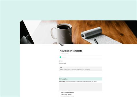 newsletter template