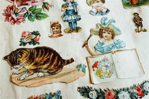 A Victorian Scrapbook Filled With Flowers Faedra