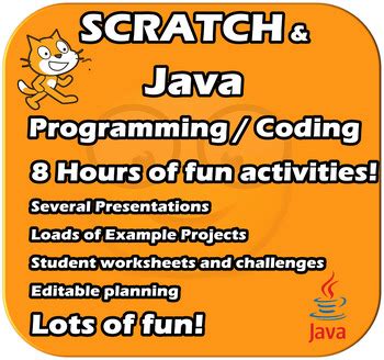 Scratch Java Programming Coding Hours Of Fun Tech Teaching Materials