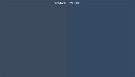 Hex 3a4a5c To Ral Code Ral 5003 Conversion Chart Ral Classic