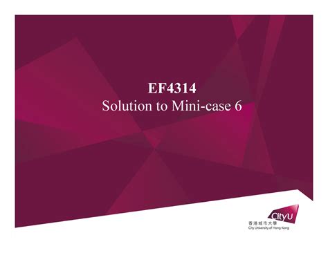 Solution To Mini Case Warning TT Undefined Function EF Solution To Mini Case This Is