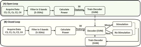 Bci Online Experiment Flow Diagram A Open Loop For Training The