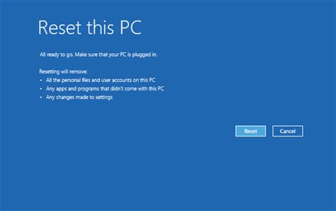Windows Factory Reset Password Recovery