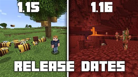 Minecraft 115 And 116 Release Dates New 115 Snapshot 19w45a Youtube
