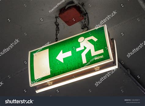 Warning Sign Emergency Exit Stock Photo 1282490671 Shutterstock