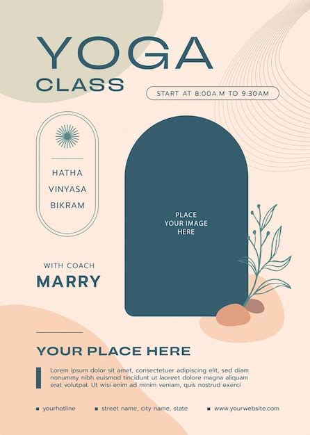 Premium Psd Yoga Class Flyer Template
