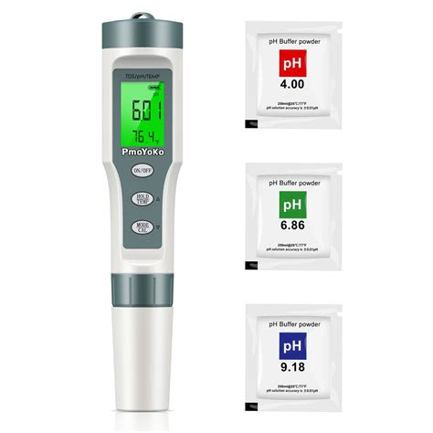 Digital Ph Tds Meter With Atc Ph Tester 3 In 1 Ph Tds Temp 0 01 Resolution High Accuracy Pen