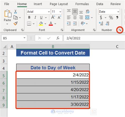 How To Convert Date To Day Of Week In Excel 8 Methods Exceldemy