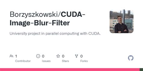 Github Borzyszkowskicuda Image Blur Filter University Project In