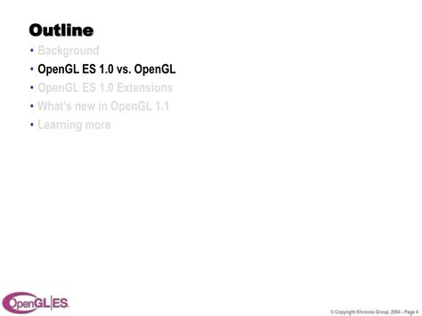 PPT OpenGL ES PowerPoint Presentation Free Download ID