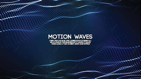 Abstract Technology Concept Glowing 3d Digital Wave Particles In Vector Illustration With Hud