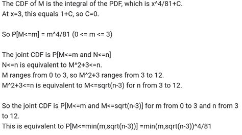 Python Cdf Of Two Continuous Random Variables From Pdf Function