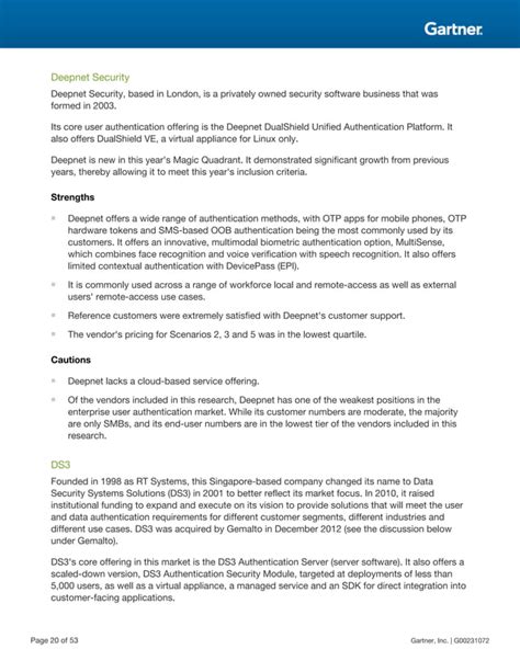 G03 2013 Magic Quadrant For User Authentication March 2013 Vasco Cover Pdf