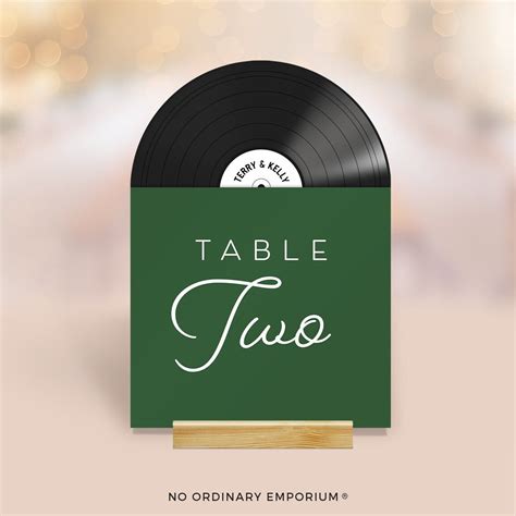 music record wedding table numbers vinyl record wedding table signs