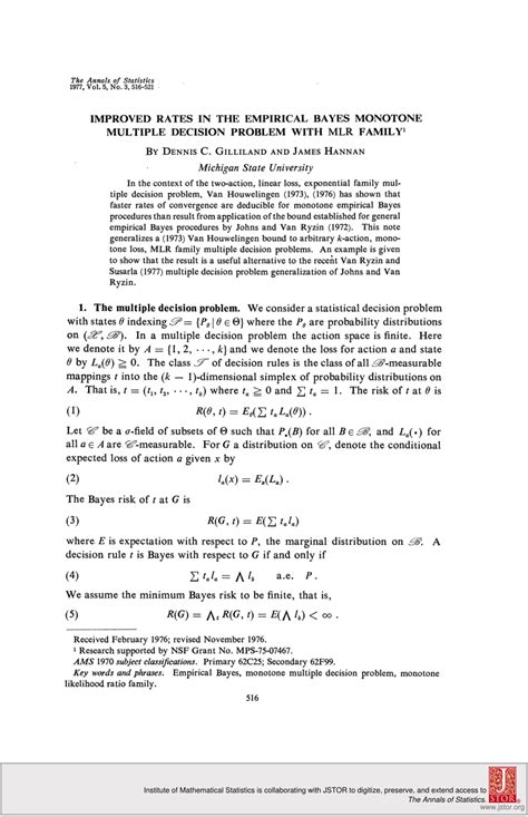 pdf improved rates in the empirical bayes monotone multiple decision