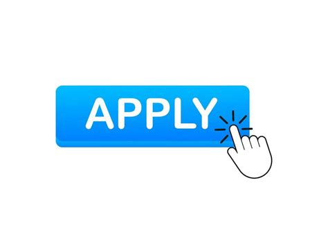 Apply With Cursor Button Internet Icon Pointer Click Icon Vector Stock Illustration 29898367