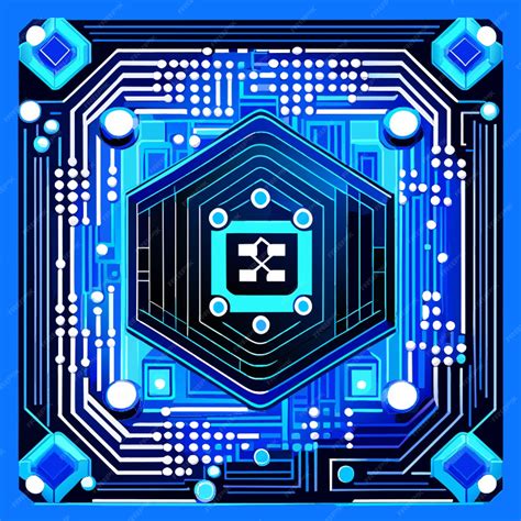 Premium Vector Blue Binary Circuit Board Digitalblue Background In
