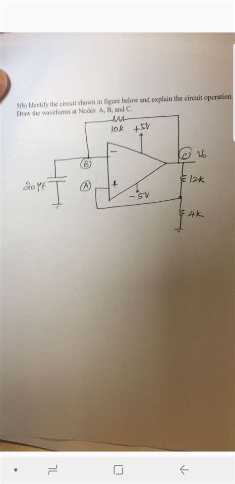 Solved 5b Identify The Circuit Shown In Figure Below And
