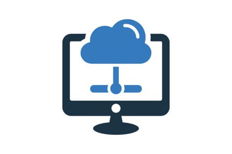 Cloud Computing Database Icon Graphic By Dhimubs124s · Creative Fabrica