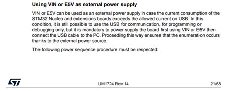 Solved Nucleo F446re External Power Supply While Using U