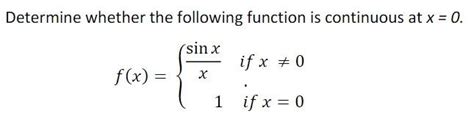 Solved Determine Whether The Following Function Is Chegg