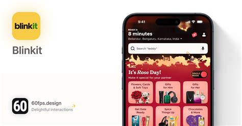 Blinkit IOS App UI UX Animation