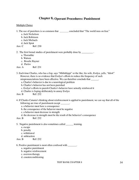 Chance 7e TB Ch08 Chapter 8 Test Bank Chapter 8 Operant Procedures