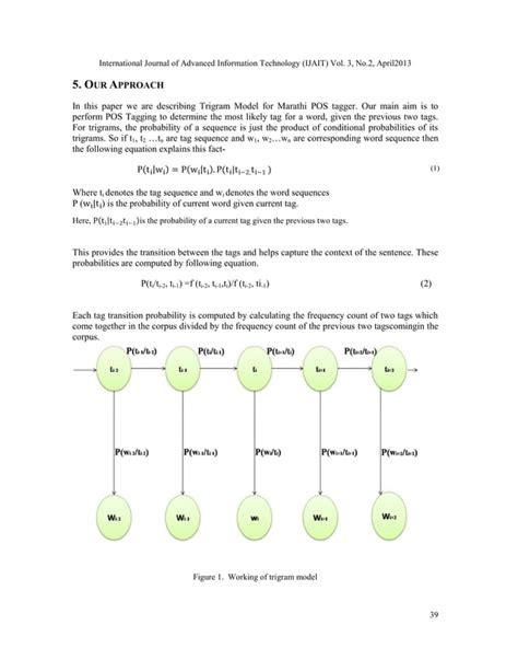 Part Of Speech Tagging Ofmarathi Text Using Trigrammethod Pdf Web Development Internet