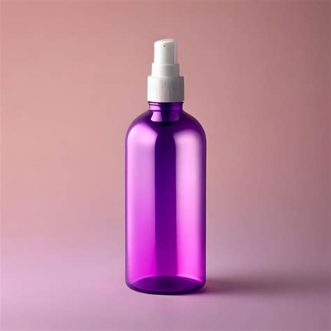 Premium Photo Purple Color Spray Bottle Image