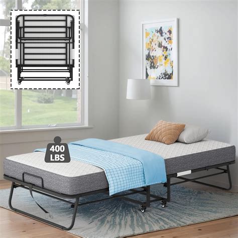 Thctvous Twin Folding Bed With Mattressfoldable Bed With India Ubuy