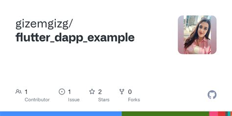 GitHub Gizemgizg Flutter Dapp Example