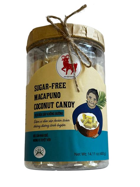 Sugar Free Macapuno Coconut Candy Keo Dua Sap Khong Duong 40x400g Cs07