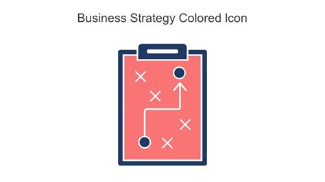 Business Strategy Colored Icon In Powerpoint Pptx Png And Editable Eps Format Presentation