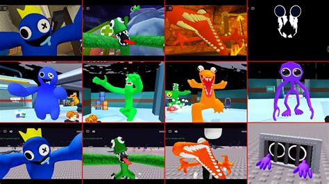 What If I Play Different Rainbow Friends Chapter 1 Games Youtube