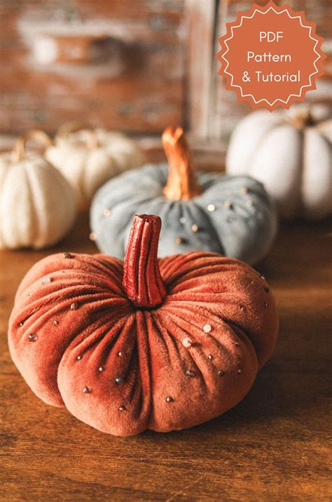Pumpkin Sewing Pattern Diy Halloween Decor Pdf Pattern Etsy