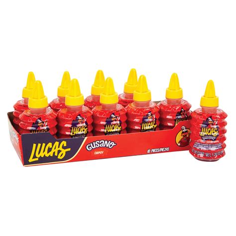 Lucas Gusano Chamoy 127 Oz Tube Nassau Candy