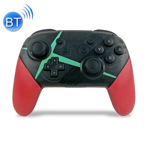 N Switch 용 스크린 샷 진동 기능이있는 무선 Game Pro 컨트롤러 빨간색