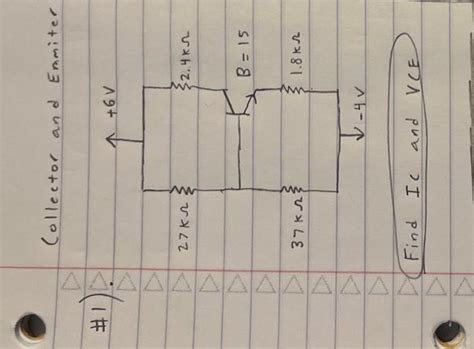 Solved Collector And Emmiter Find Ic And Vce