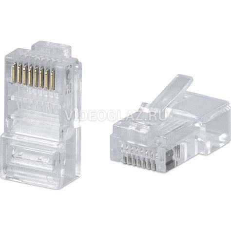 Купить Коннектор RJ-45 8P-8C CAT6, для одножильного и многожильного ...