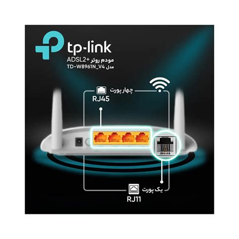 مودم Adsl2 تی پی لینک مدل Tp Link Td W8961n زیگ استور