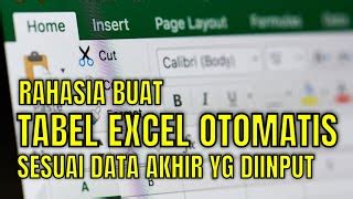 Cara Mudah Membuat Tabel Excel Otomatis Sesuai Baris Da Doovi