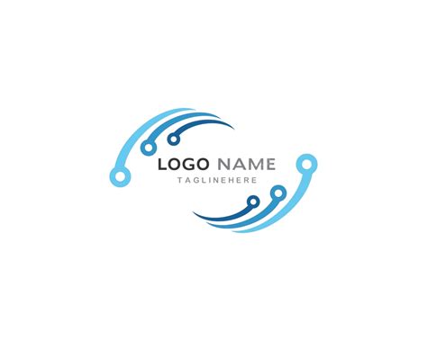 Circuit Technology Logo Vector Circuit Line Concept Vector Circuit