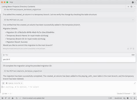 Get Started With Zed And Neon Postgres Mcp Server Neon Guides