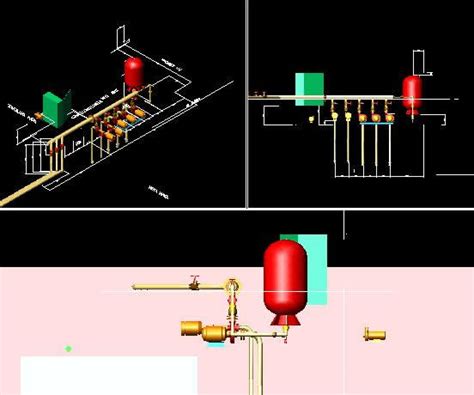 Pumping System Industrial Water Dwg Block For Autocad • Designs Cad
