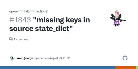 Missing Keys In Source Statedict · Issue 1843 · Open Mmlabmmaction2 · Github