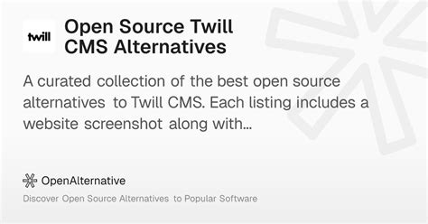 5 Best Open Source Twill Cms Alternatives 2025