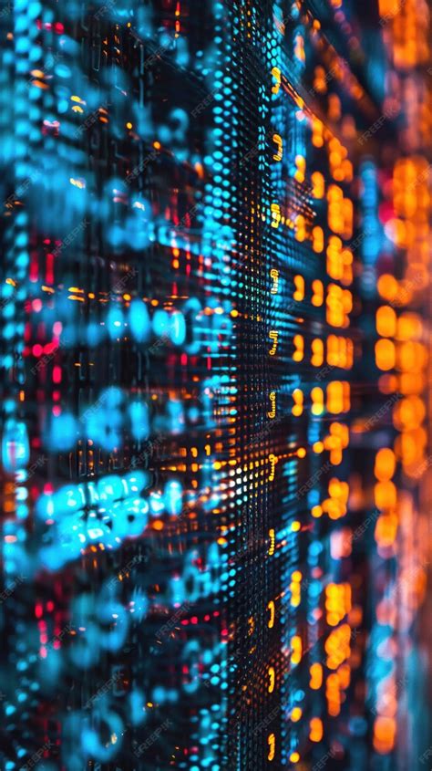 Premium Photo A Closeup Visualization Of Digital Encryption In Action