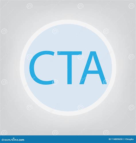 Cta Call To Action Acronym Stock Vector Illustration Of Product