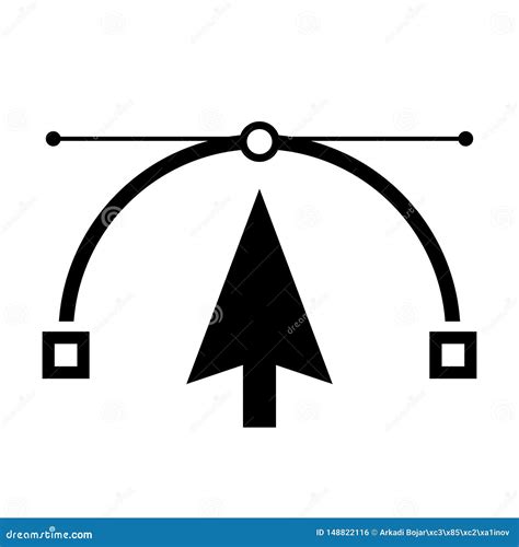 Bezier Curve Icons Set Designer Work Tools Vector Illustration 47514592