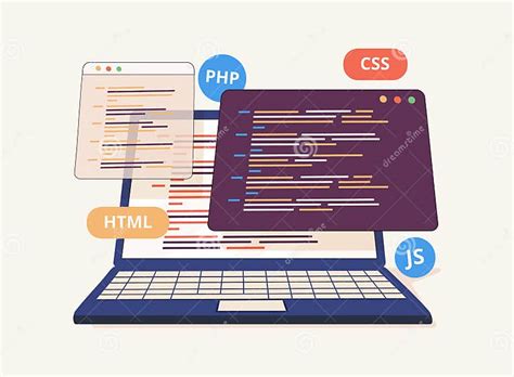 Website Programming And Coding Web Development And Coding 3d Vector
